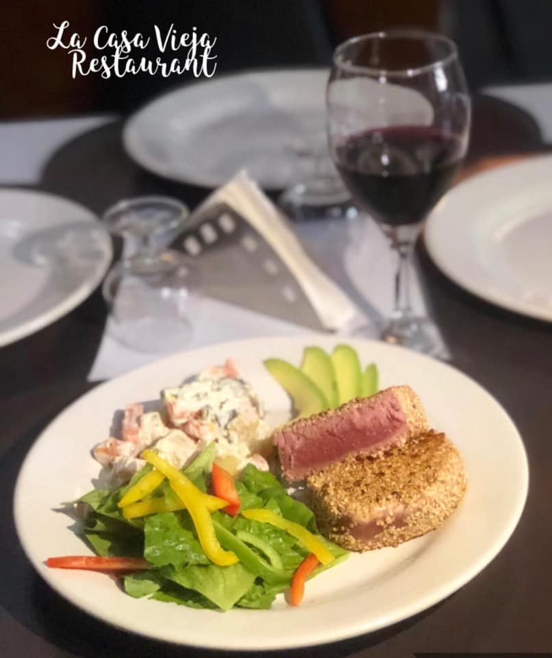 La Casa Vieja Restaurant Bar Atún en Costra de Ajonjolí – Sabor es…La Paz