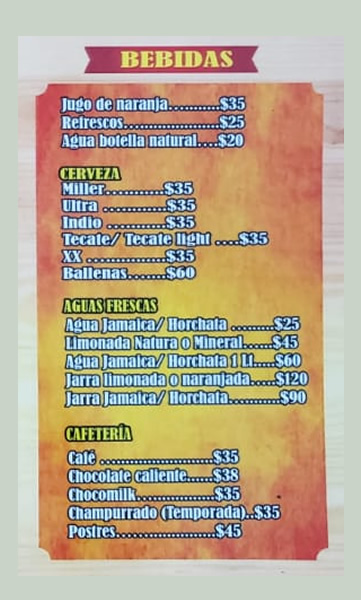 Menú La Parrilla Norteña – Sabor es…La Paz